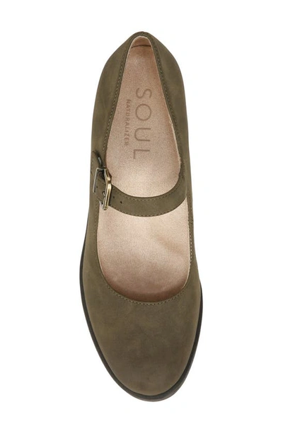 Soul Naturalizer Adore Mary Jane Wedge In Green Faux Nubuck | ModeSens