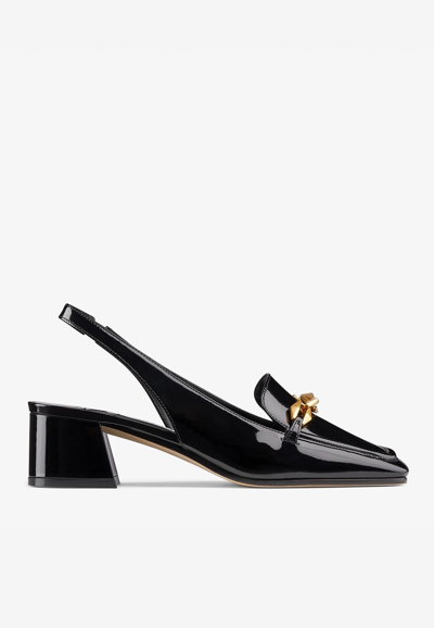 Jimmy Choo Diamond Tilda 45 Patent Slingback Pump In Black | ModeSens