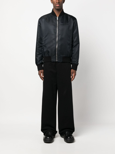 Versace Reversible Bomber Jacket In Blue | ModeSens