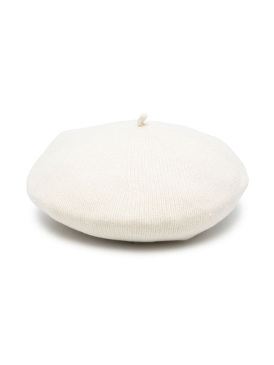 Polo Ralph Lauren Kids' Ribbed-knit Wool Beret In White | ModeSens
