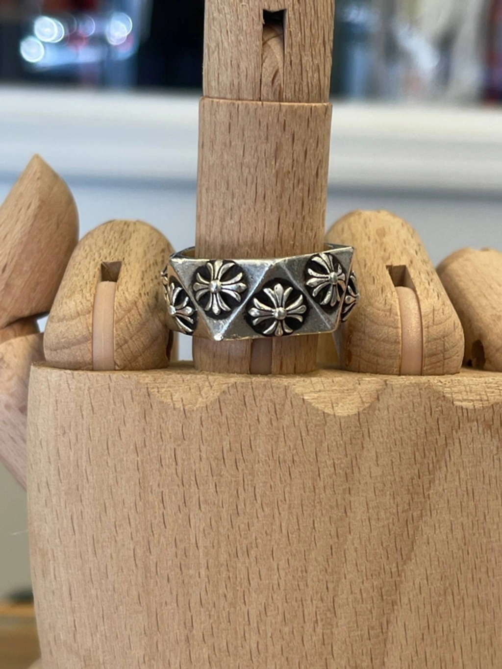 Chrome Hearts Pentagon Ring In Silver ModeSens