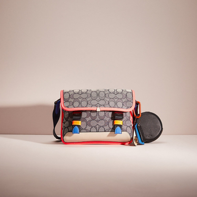 Coach Upcrafted League Hybrid Crossbody In Signature Jacquard In Navy ...