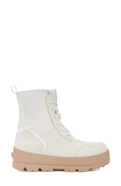 Ugg The Lug Platform Lace-up Combat Boot In Bright White | ModeSens