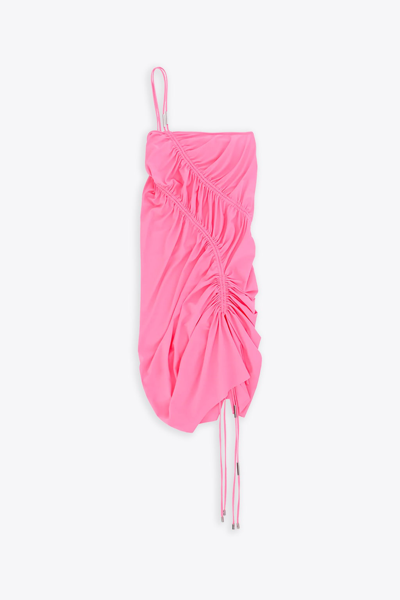 Alyx Cinch Dress Bright Pink Lycra One-shoulder Dress - Cinch Dress In ...