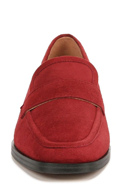 Vionic Sellah Croc Embossed Loafer In Syrah Red | ModeSens