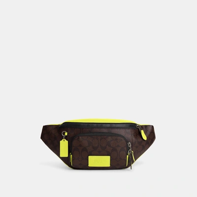 Coach Outlet Track Belt Bag In Colorblock Signature Canvas In Brown ...