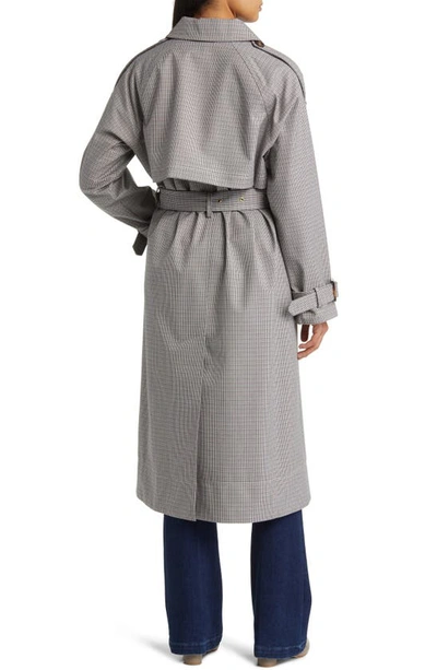 Barbour Marie Check Showerproof Trench Coat In Mini Check | ModeSens