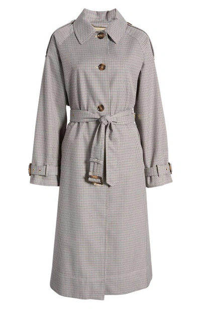 Barbour Marie Check Showerproof Trench Coat In Mini Check | ModeSens