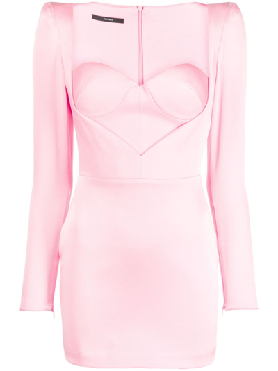 Alex Perry Atlen Satin Mini Dress In Pink | ModeSens