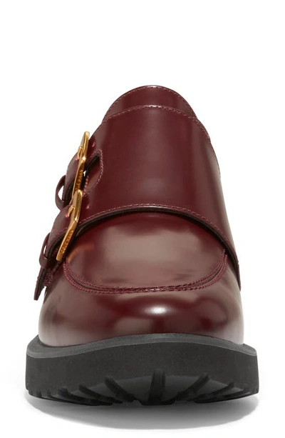 Cole Haan Greenwich Monk Strap Loafer In Bloodstone | ModeSens