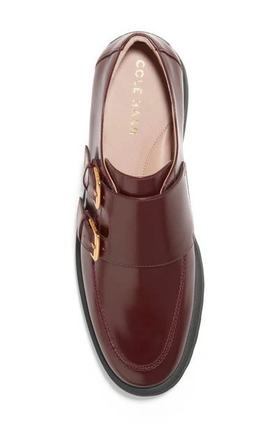 Cole Haan Greenwich Monk Strap Loafer In Bloodstone | ModeSens