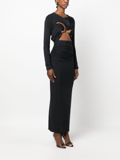 Christopher Esber Black Venus Cut-out Dress | ModeSens
