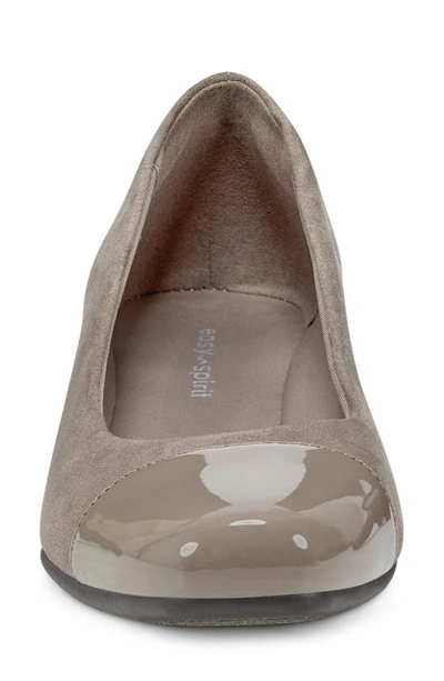 Easy Spirit Gilian Patent Wedge Pump In Mastic Taupe | ModeSens