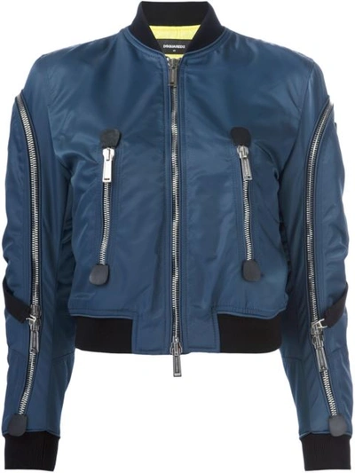 Dsquared2 Strap Detail Bomber Jacket | ModeSens
