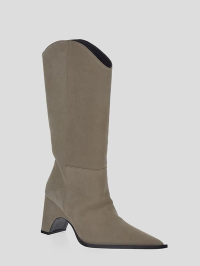 Coperni Bridge Cowboy Boot In Boots In Beige Suede Leather | ModeSens