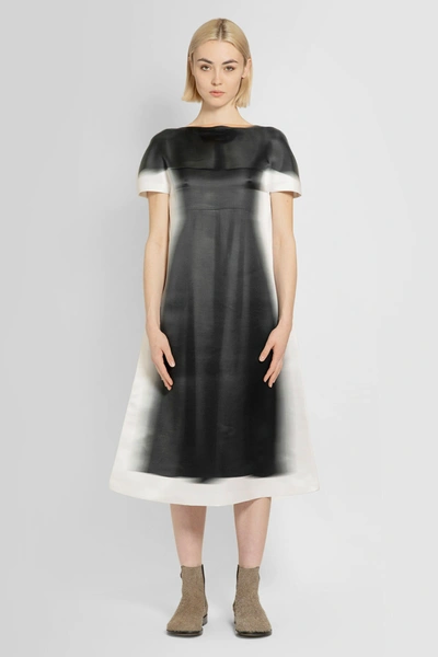 Loewe Woman Black&white Dresses In Black White | ModeSens