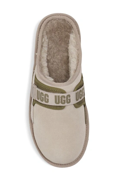 Ugg Dune Genuine Shearling Lined Slipper In String/ Moss Green | ModeSens
