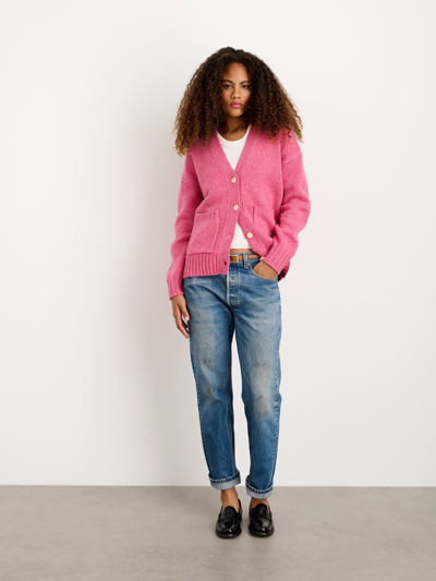 Alex Mill Emma Wool-blend Cardigan In Pink | ModeSens