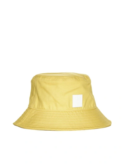 Raf Simons Logo Patch Bucket Hat In Yellow | ModeSens
