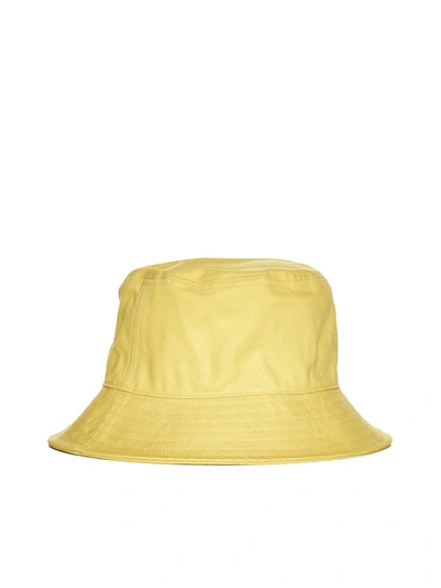Raf Simons Logo Patch Bucket Hat In Yellow | ModeSens
