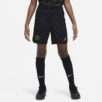 Nike Paris Saint-germain 2022/23 Stadium Fourth Big Kids' Jordan Dri-fit Soccer Shorts In Black ...