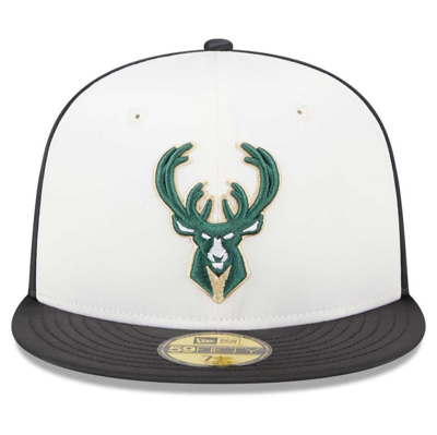 New Era White Milwaukee Bucks Throwback Satin 59fifty Fitted Hat | ModeSens