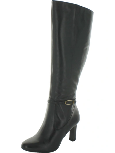 Naturalizer Henny Womens Leather Wide Calf Knee-high Boots In Black ...