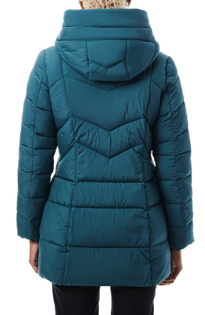 Bernardo Hooded Water Resistant Puffer Jacket In Astrogreen | ModeSens