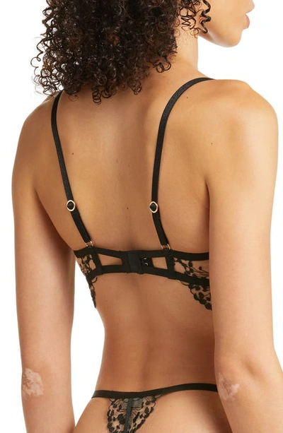 Bluebella Marisa Longline Bra In Black,sheer | ModeSens