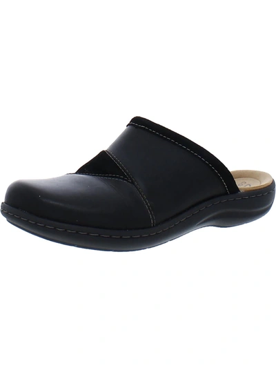 Clarks Laurieann Kyla Womens Leather Slip On Mules In Black | ModeSens