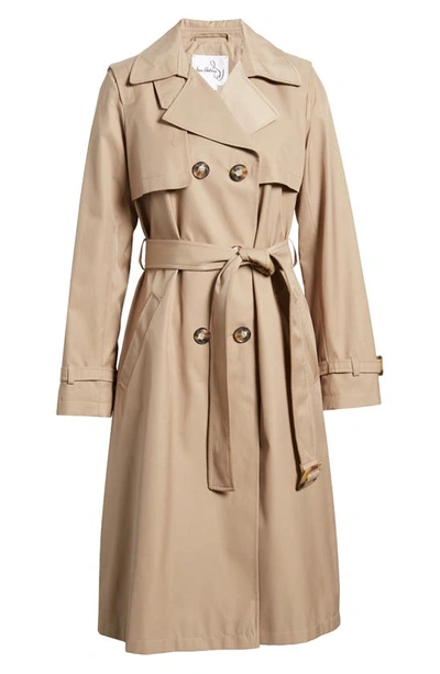 Sam Edelman Water Resistant Double Breasted Trench Coat In Sand | ModeSens