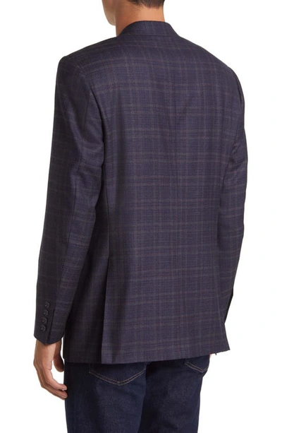 Canali Siena Regular Fit Plaid Wool Sport Coat In Navy | ModeSens