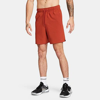 Nike Men's Unlimited Dri-fit 7" Unlined Versatile Shorts In Rugged Orange/rugged Orange/rugged ...