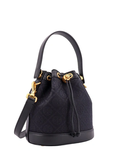 Tory Burch Fleming Drawstring Bucket Bag In Black | ModeSens