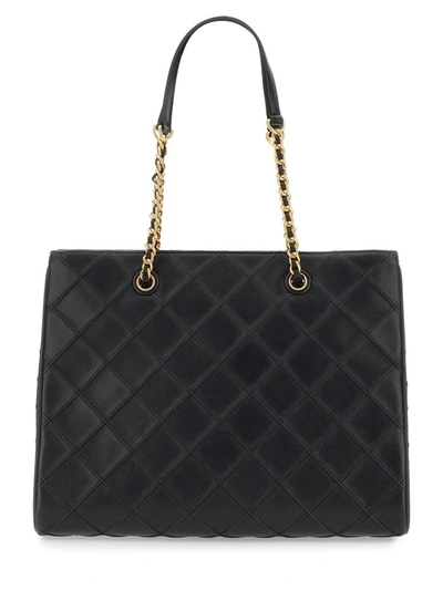 Tory Burch Fleming Soft Chain Tote Bag Black | ModeSens