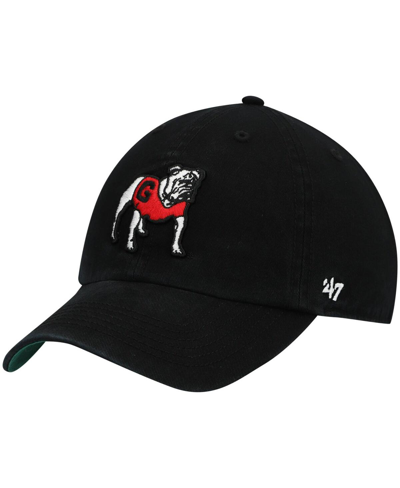 47 Brand Men's '47 Black Georgia Bulldogs Team Franchise Throwback Logo ...
