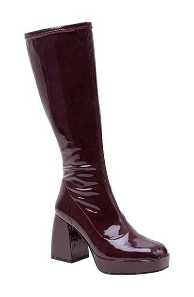 Lisa Vicky Nervy Platform Boot In Cranberry Patent | ModeSens