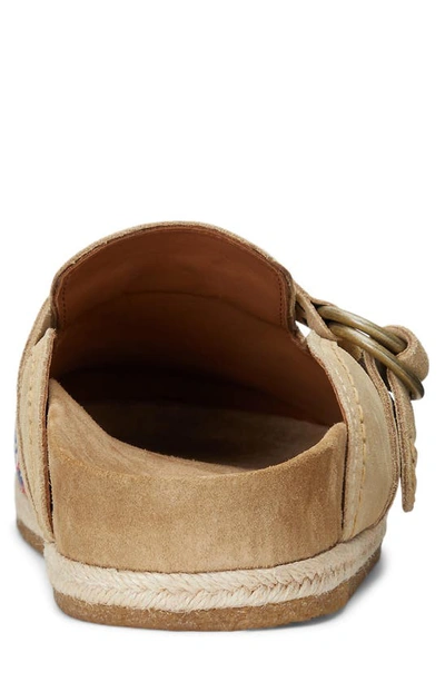 Polo Ralph Lauren Men's Turbach Logo-patch Suede Clogs In Bone | ModeSens