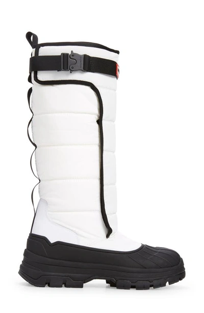 Hunter Intrepid Tall Waterproof Snow Boot In White | ModeSens