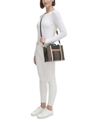 Calvin Klein Sol Signature Colorblocked Triple Compartment Convertible ...