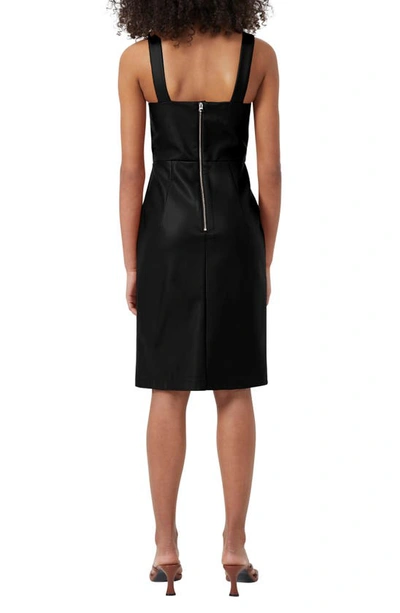 French Connection Women's Crolenda Faux-leather Dress In Black | ModeSens