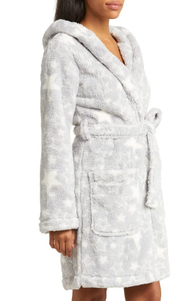 Ugg Aarti Faux Shearling Hooded Robe In Cream Stars | ModeSens
