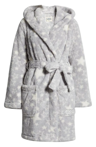 Ugg Aarti Faux Shearling Hooded Robe In Cream Stars | ModeSens