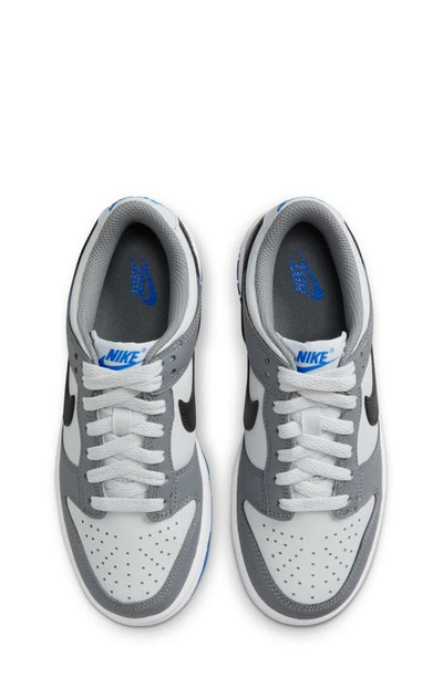 Nike Kids' Dunk Low Basketball Sneaker In Cool Grey/black/pure Platinum ...