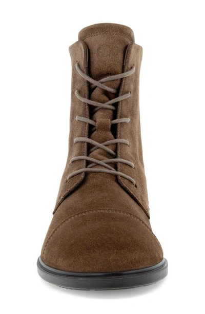 Ecco Touch 15 Lace Water Resistant Boot In Dark Clay | ModeSens