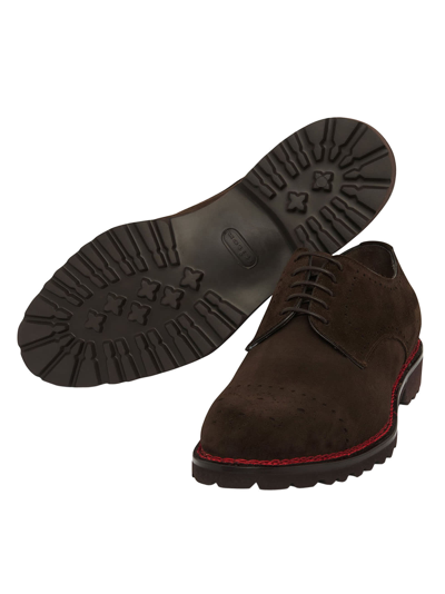 Kiton Shoes Calfskin In Chestnut | ModeSens