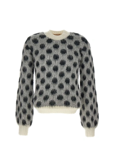 Marni Brushed Fuzzy Wuzzy Mohair Sweater In Black | ModeSens