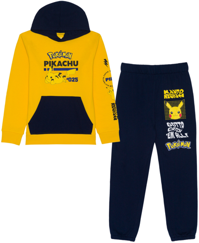 Hybrid Kids' Big Boys Pokemon Graphic Fleece Hoodie And Joggers, 2 ...