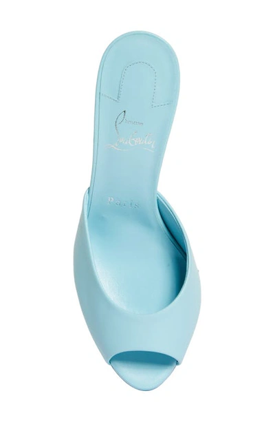 Christian Louboutin Me Dolly Peep Toe Slide Sandal In Mineral | ModeSens