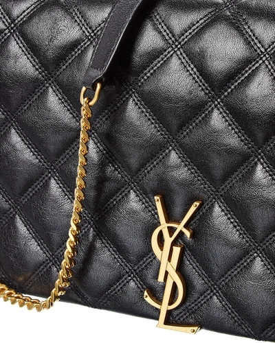 Saint Laurent Becky Mini Leather Shoulder Bag In Black | ModeSens